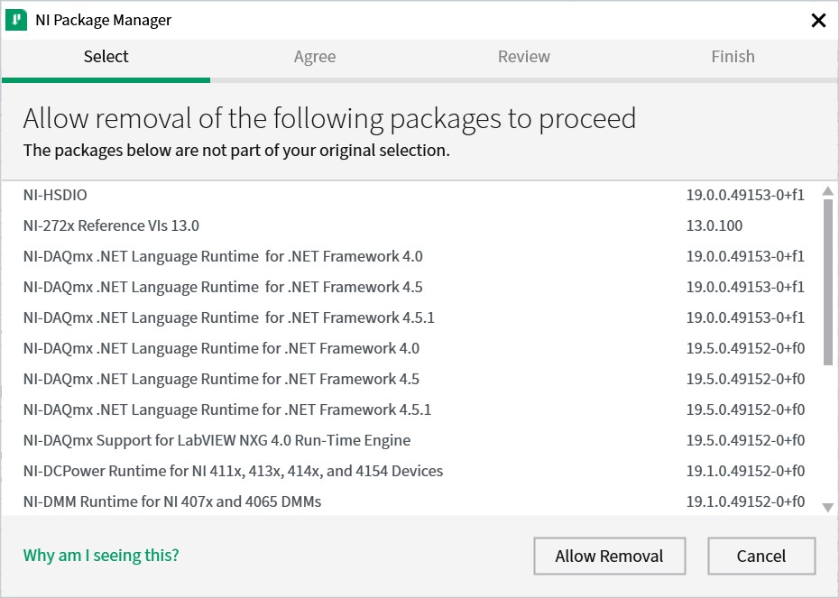 Uninstall NI Software or Drivers Using NI Package Manager - NI