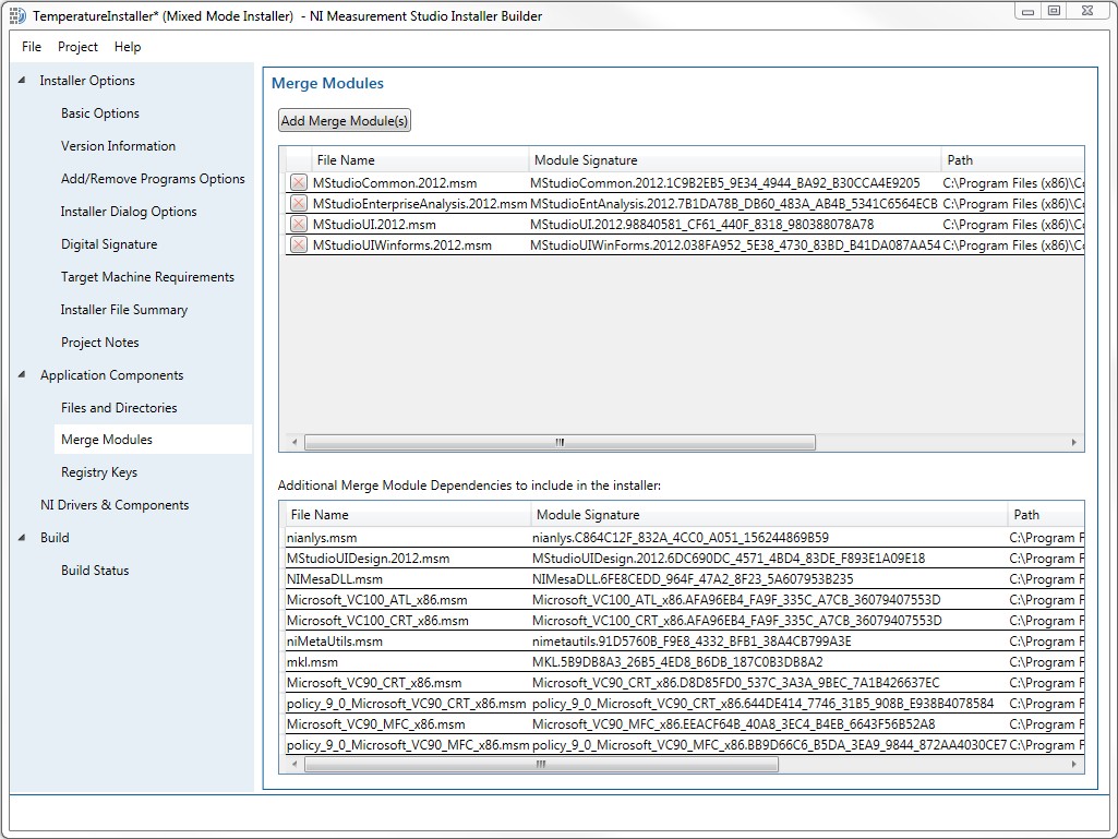 Getting Started with Measurement Studio Installer Builder - NI