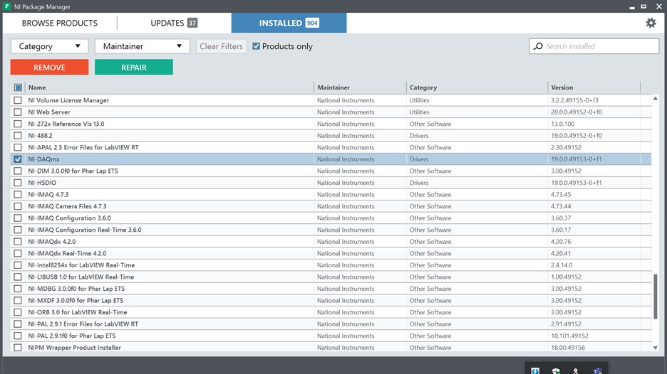 Uninstall NI Software or Drivers Using NI Package Manager - NI